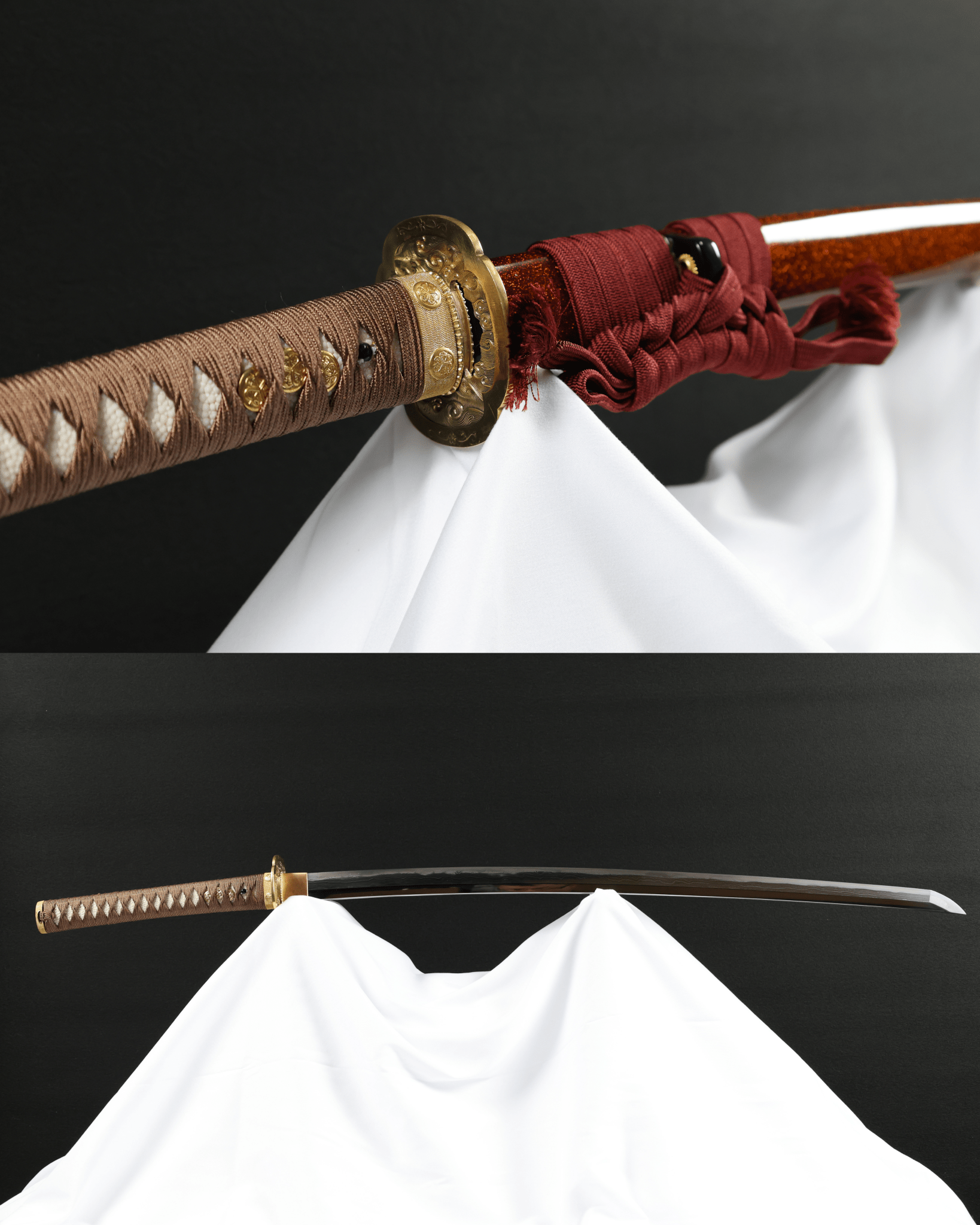Katana Golden Ripple Sanmai Blade Koran Koshirae 金漣 | TangGu Sword